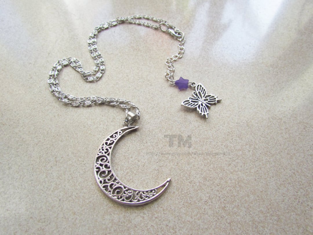 Fly Me to the Moon Bayonetta Inspired Necklace - Etsy