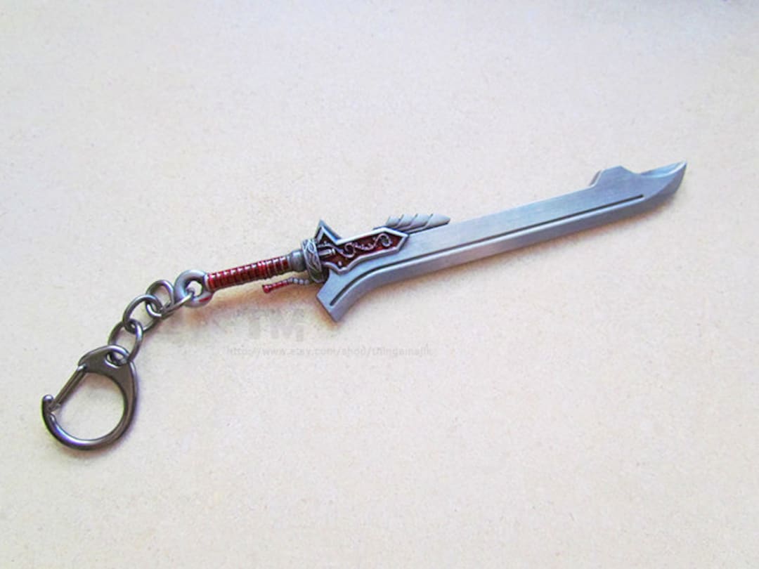 PRE-ORDER: the Red Queen Devil May Cry Nero's Sword Inspired Keychain ...