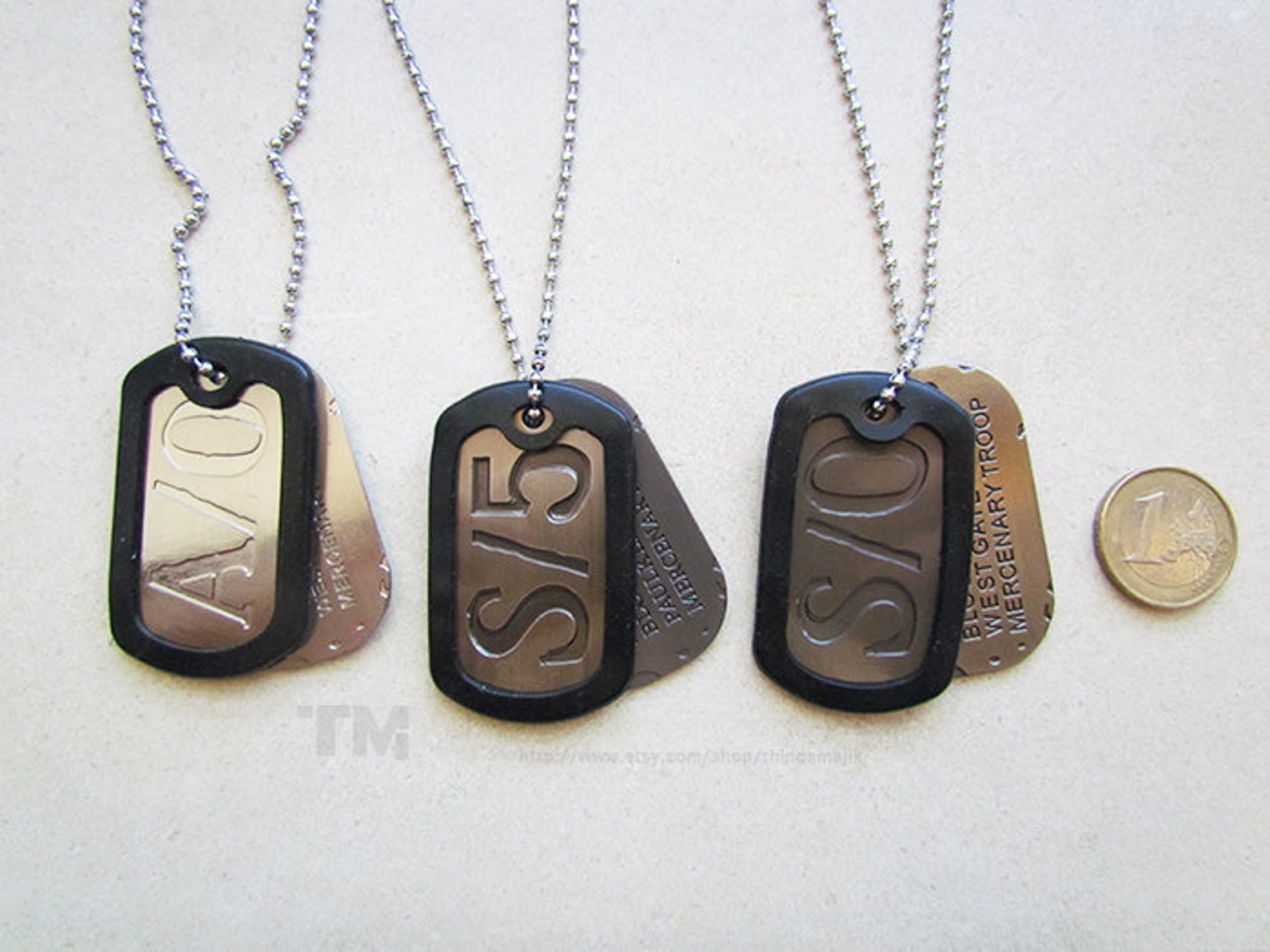 The Tagged Gangsta Inspired Cosplay Tag Necklaces - Etsy