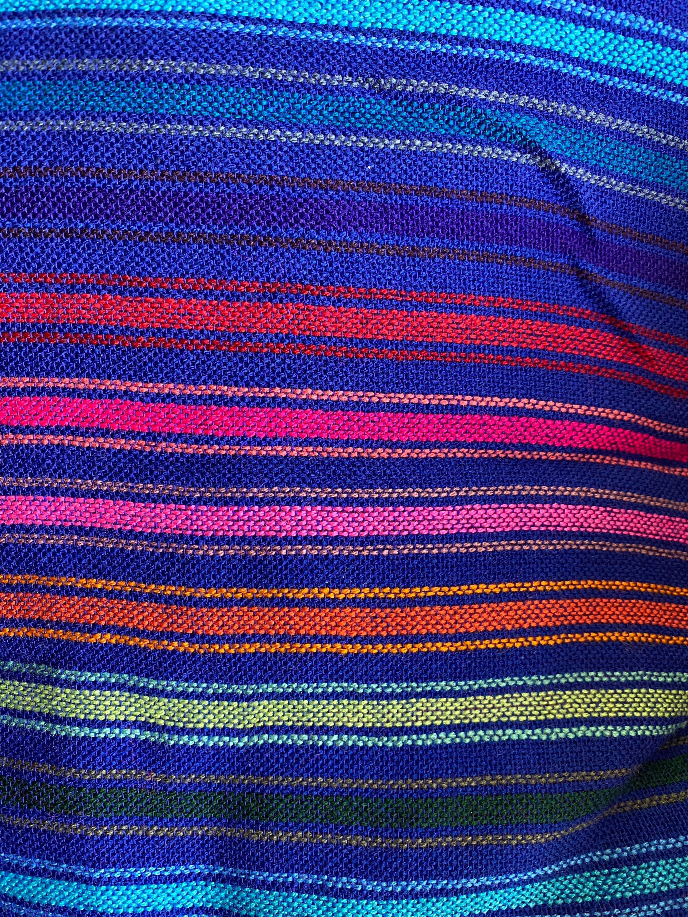 Colorful Striped Mexican Fabric 31" Width by One Yard - Etsy