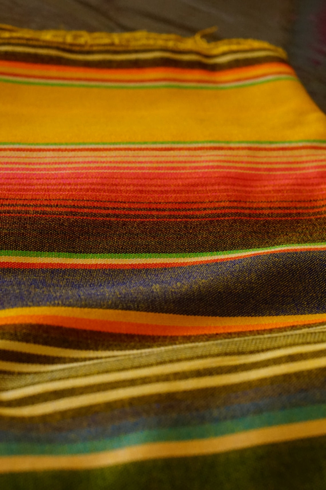 Mexican Rainbow Fabric, Sarape Colors. 71" Width by One Yard - Etsy