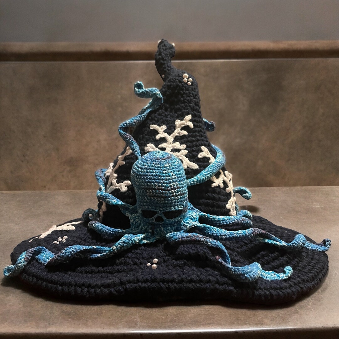 Cosplay Hat, Wizard Hat, Witch Hat, Ocean, Sea, Octopus - Etsy