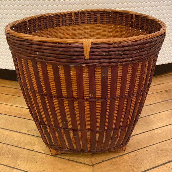 Large Rattan Planter - Etsy