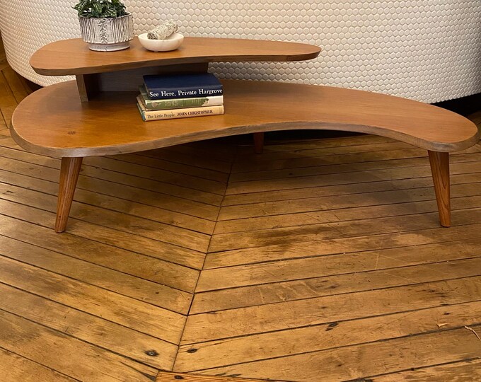 Kidney Bean Mid Century Coffee Table - Etsy