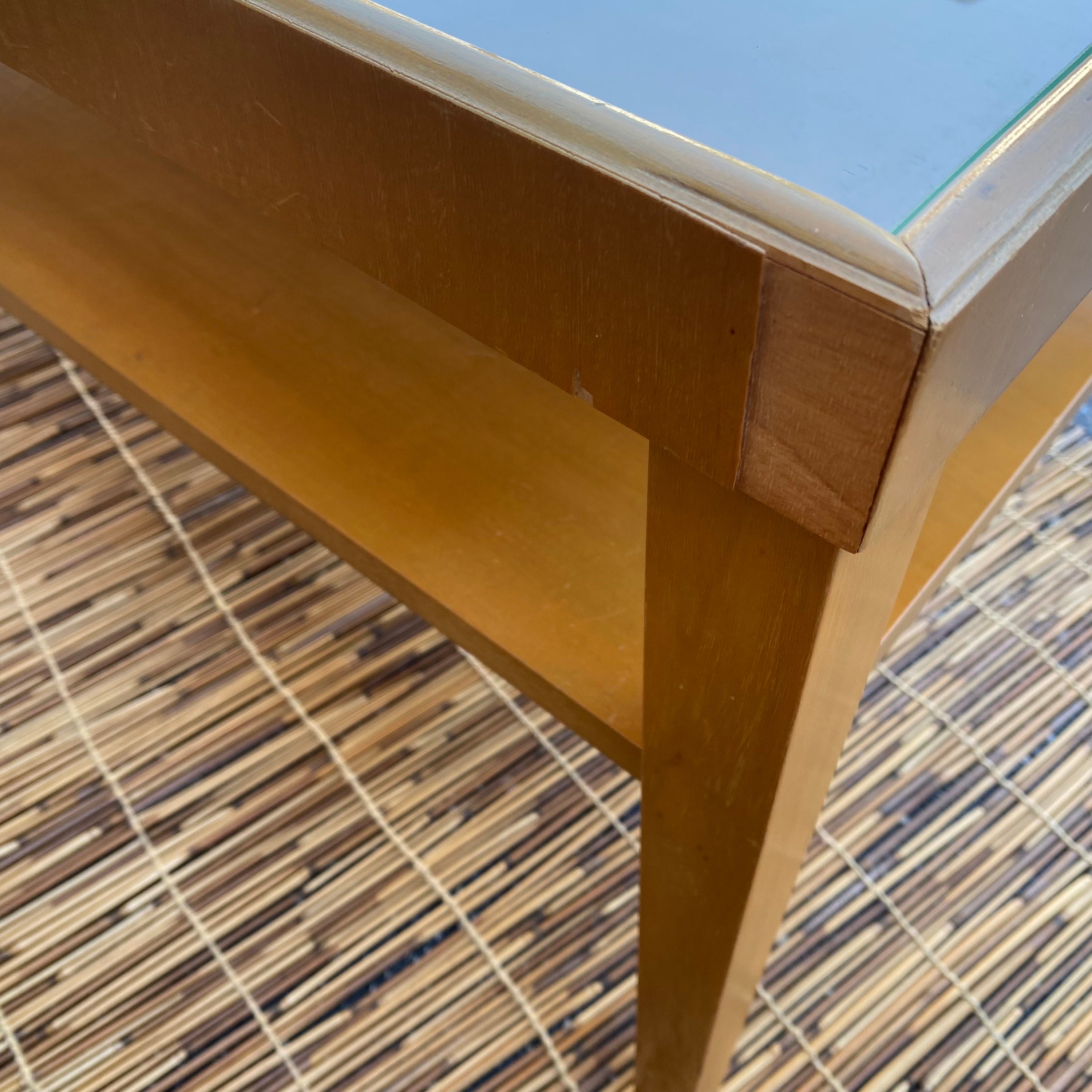 Mid Century Blonde Kroehler Table - Etsy
