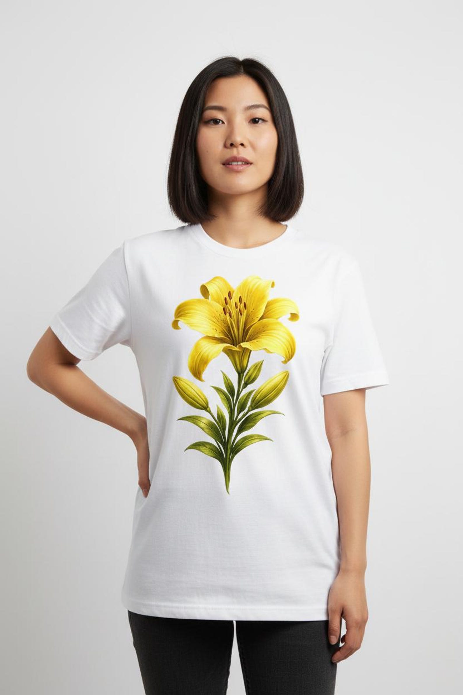Yellow Lily Flower Design (PNG, SVG) (digital Download) - Etsy