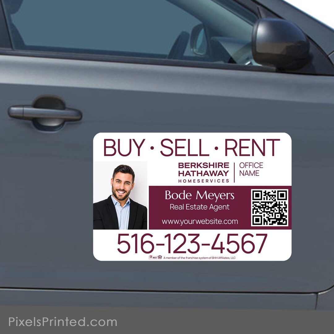 Printed Berkshire Hathaway Real Estate Car Magnets, Realtor Car Magnets ...