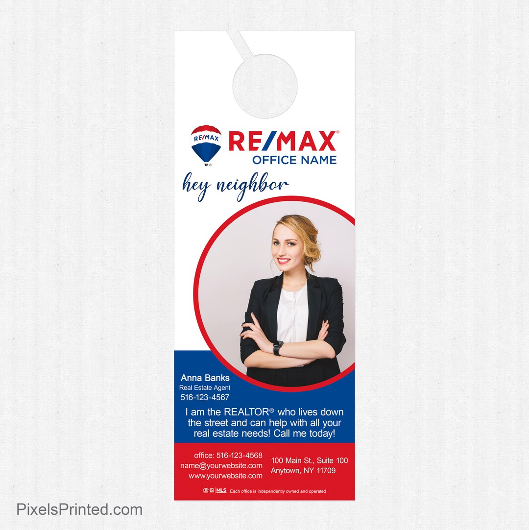 Printed REMAX Door Hangers 4.25x11 FREE UPS - Etsy