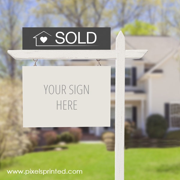 Real Estate Home Sold Board - Etsy
