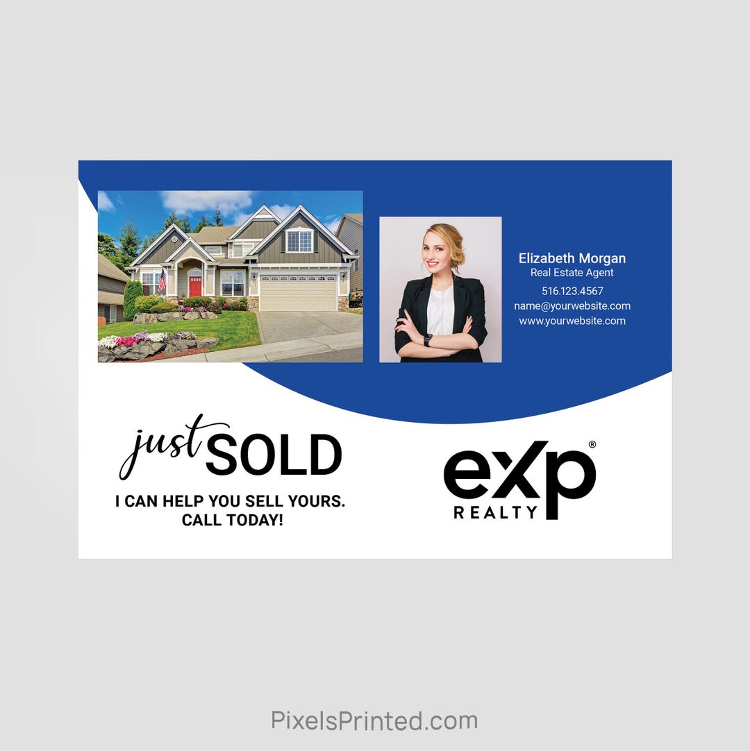EXP Realty Just Sold Postcards: New Realtor Mailers (4x6) - Etsy