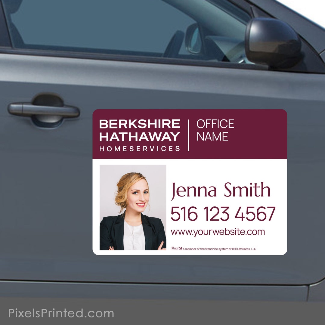 Printed Berkshire Hathaway Real Estate Car Magnets, Realtor Car Magnets ...