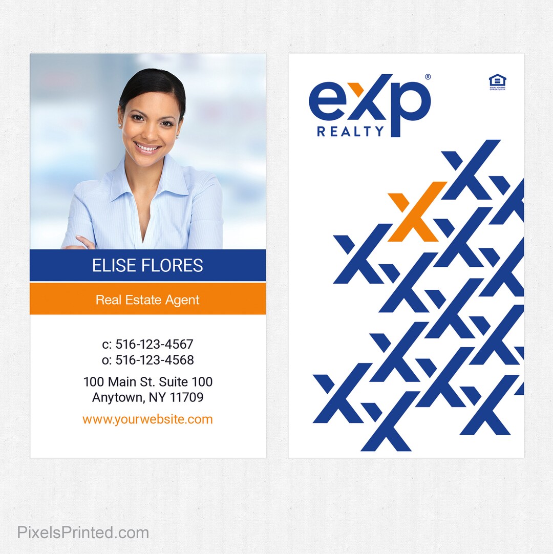 Printed EXP Realty Business Cards Thick Color Both Sides - Etsy