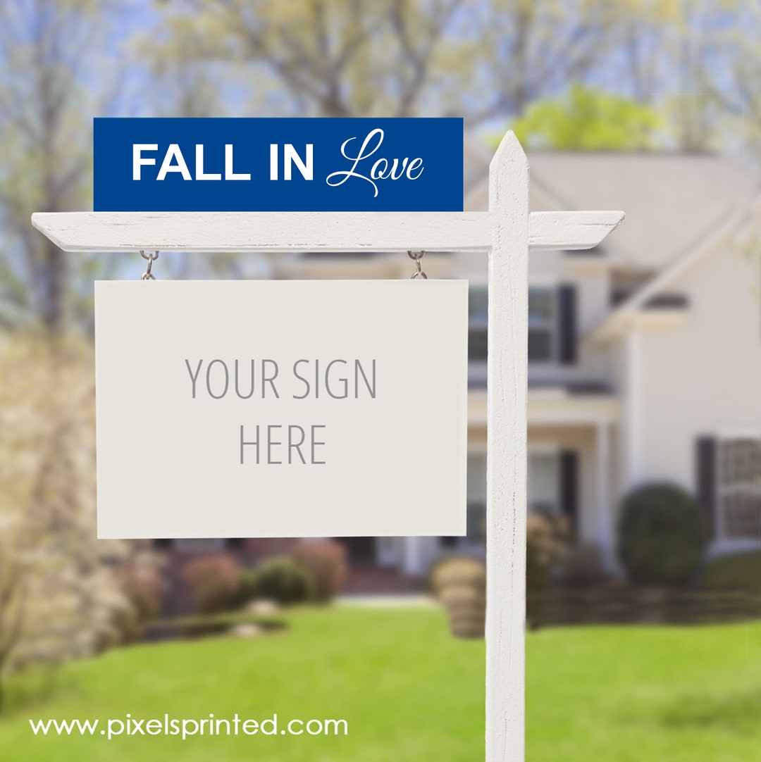 Printed REMAX Real Estate Riders, Fall in Love Sign: 4mm Corrugated ...