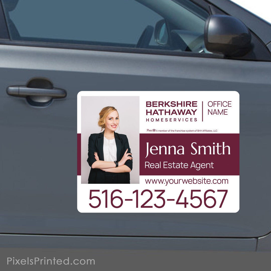 Printed Berkshire Hathaway Real Estate Car Magnets, Realtor Car Magnets ...