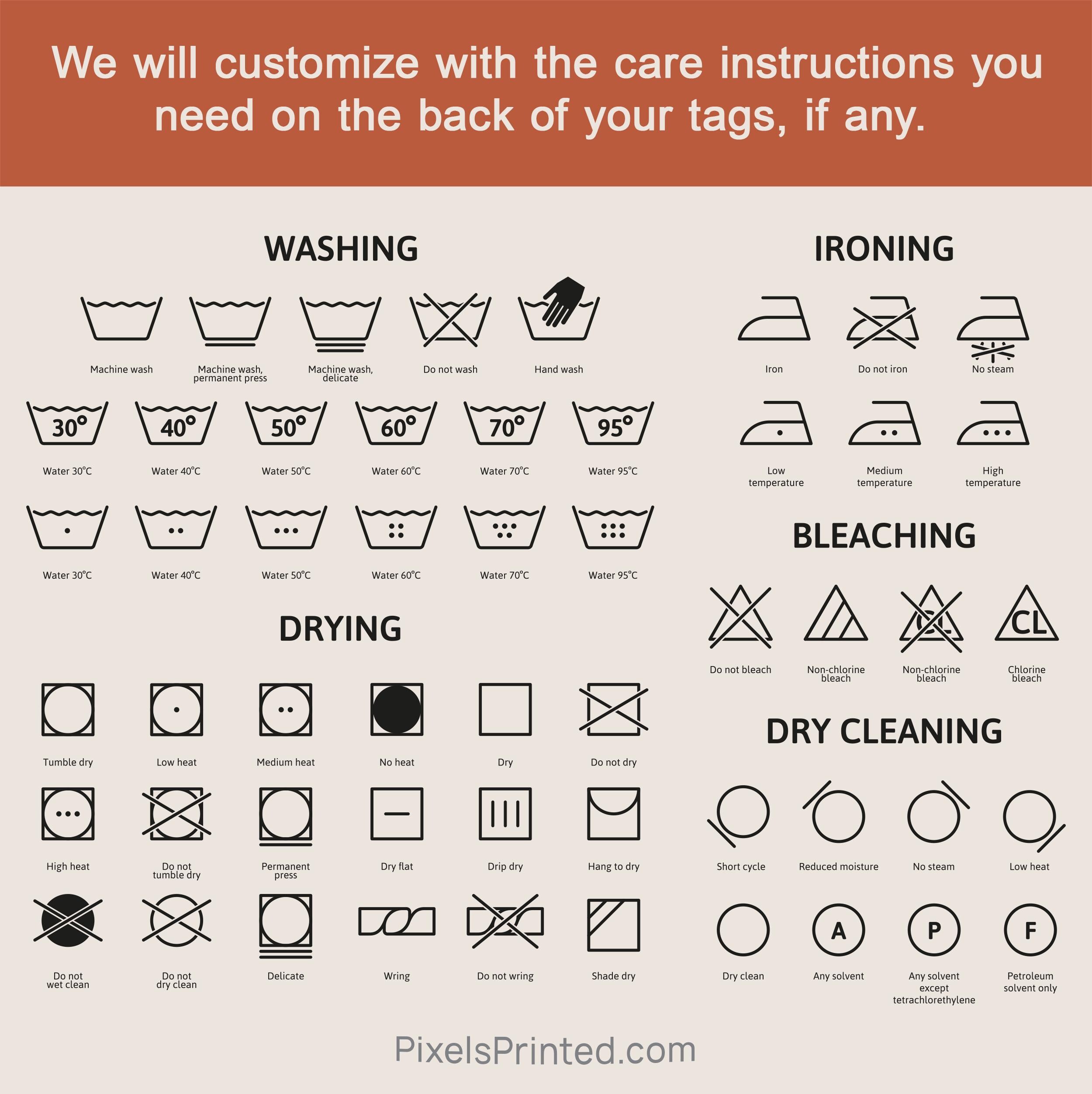 Custom Printed Clothing Tags: Instagram Tag, Personalized Logo Tags ...