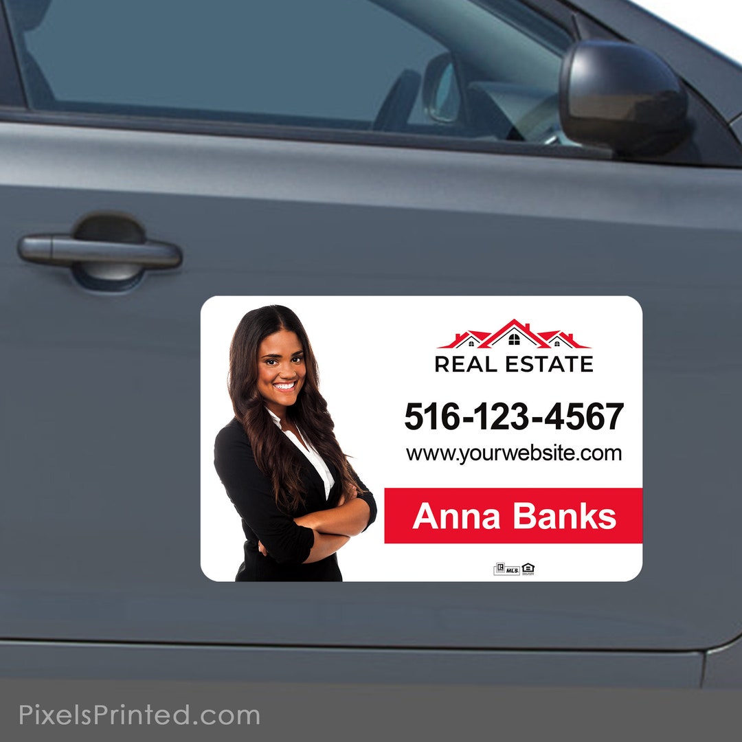 Printed Custom Real Estate Car Magnets: 11x17, Realtor Marketing - Etsy
