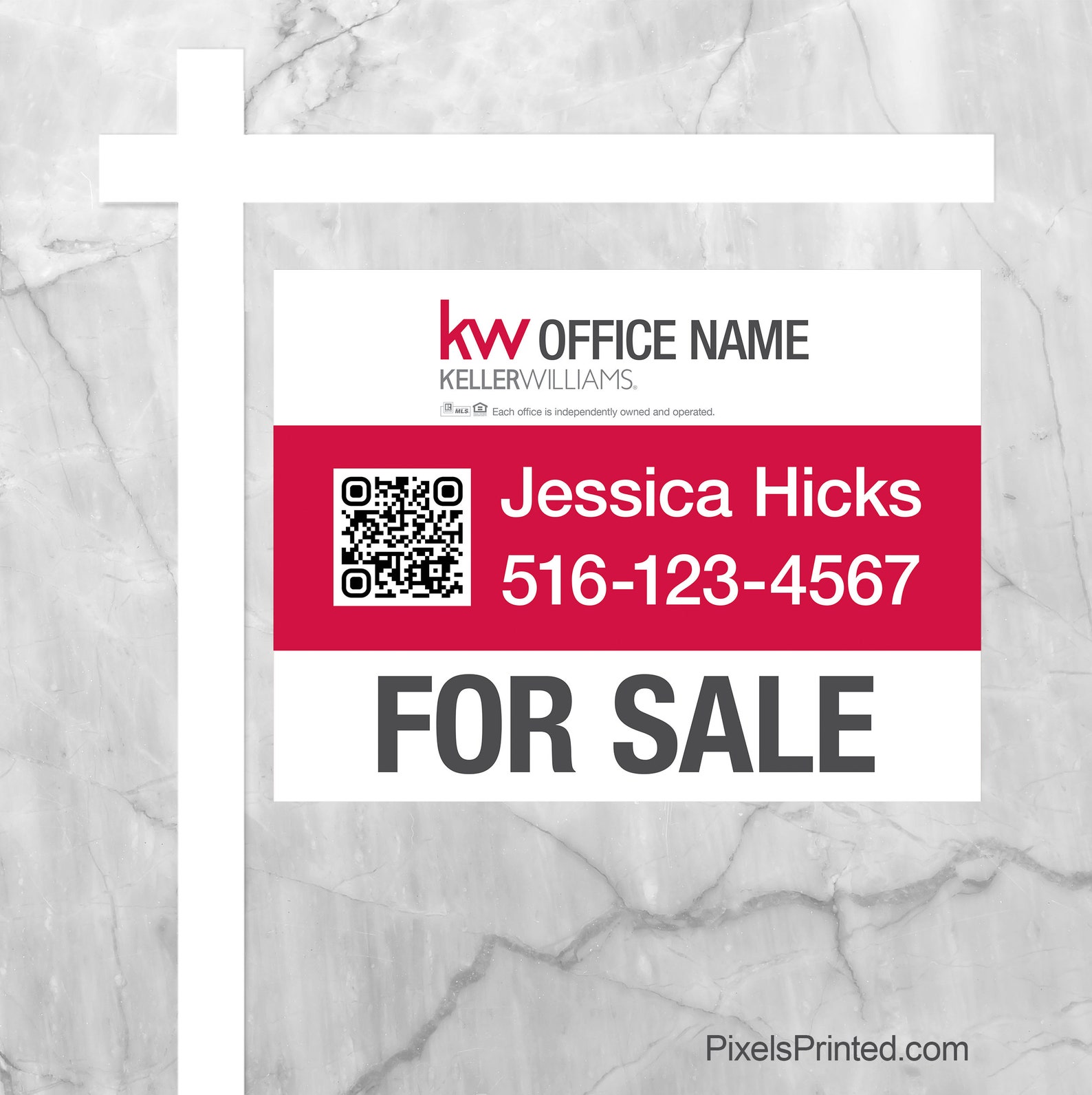 Printed Keller Williams for Sale Sign, Keller Williams Yard Signs, Real ...