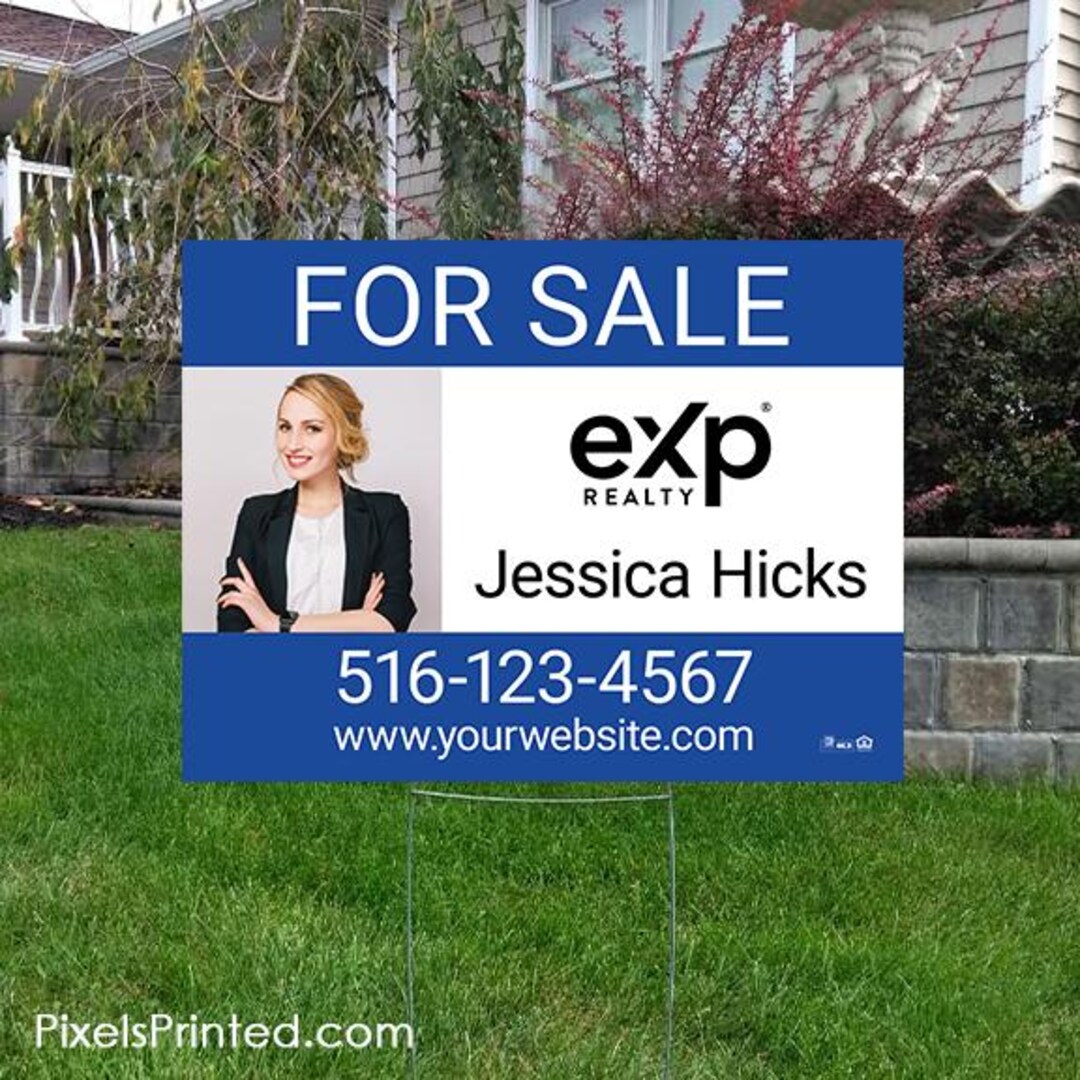 Printed EXP Realty Yard Sign, EXP for Sale Yard Sign, Open House Yard ...