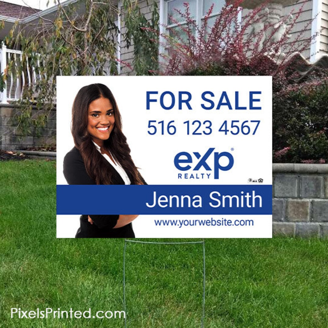 Printed EXP Realty Yard Sign, EXP for Sale Yard Sign, Open House Yard ...