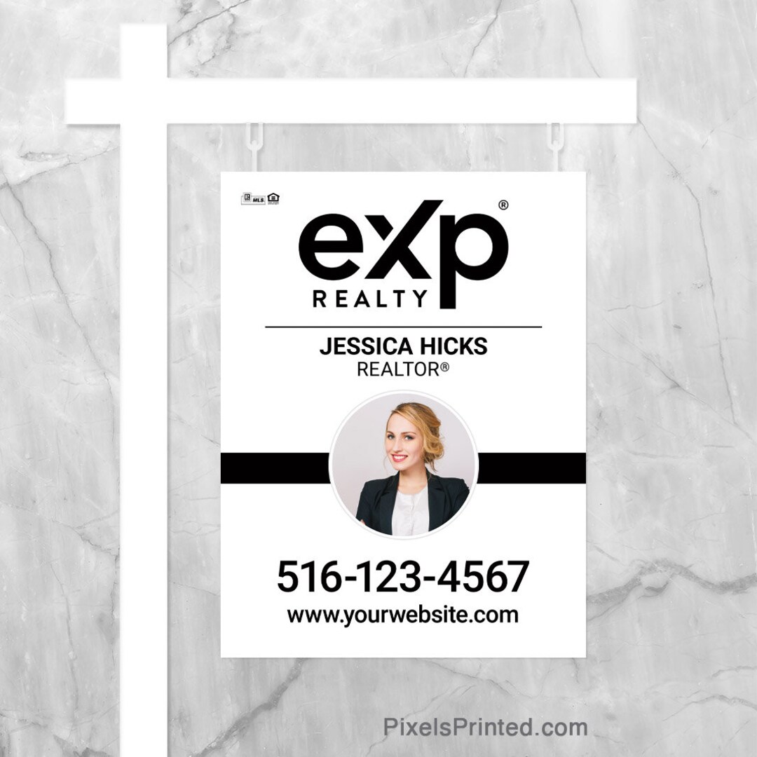 Printed EXP Realty for Sale Sign Panel, Realtor Open House Sign Panel ...
