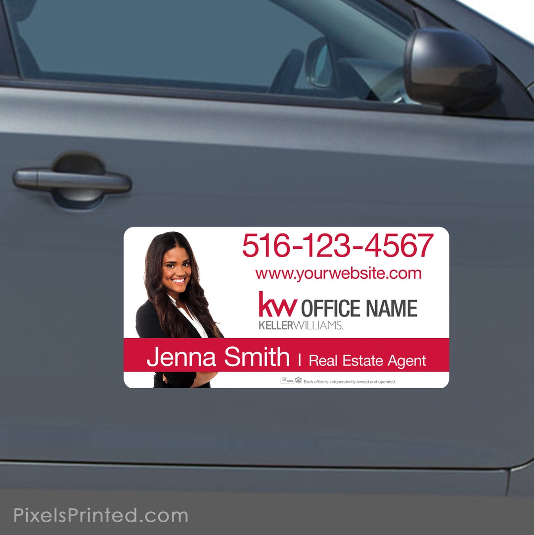 Keller Williams Real Estate Car Magnets: 12x24, Custom Printed Realtor ...