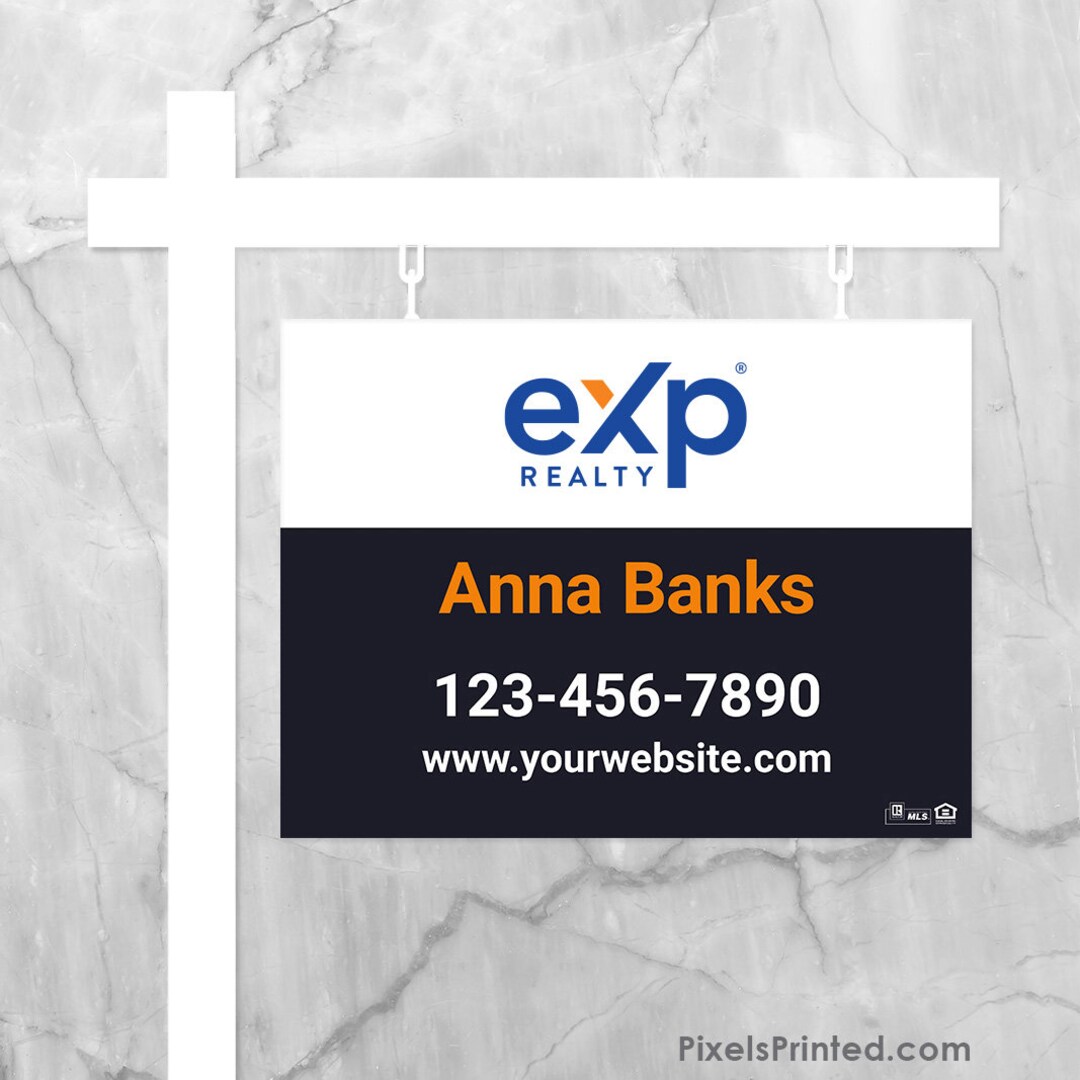 Printed EXP Realty Sign Panel, Realtor Sign Panel, Real Estate Sign ...
