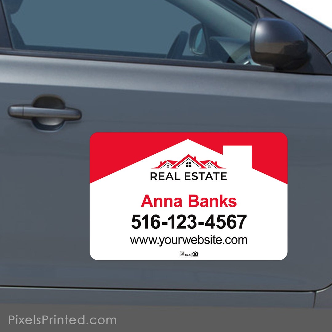 Printed Custom Real Estate Car Magnets: 11x17, Realtor Marketing - Etsy