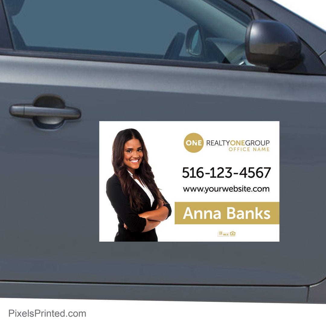 Printed Realty ONE Group Real Estate Car Decals, Realtor Car Decals ...