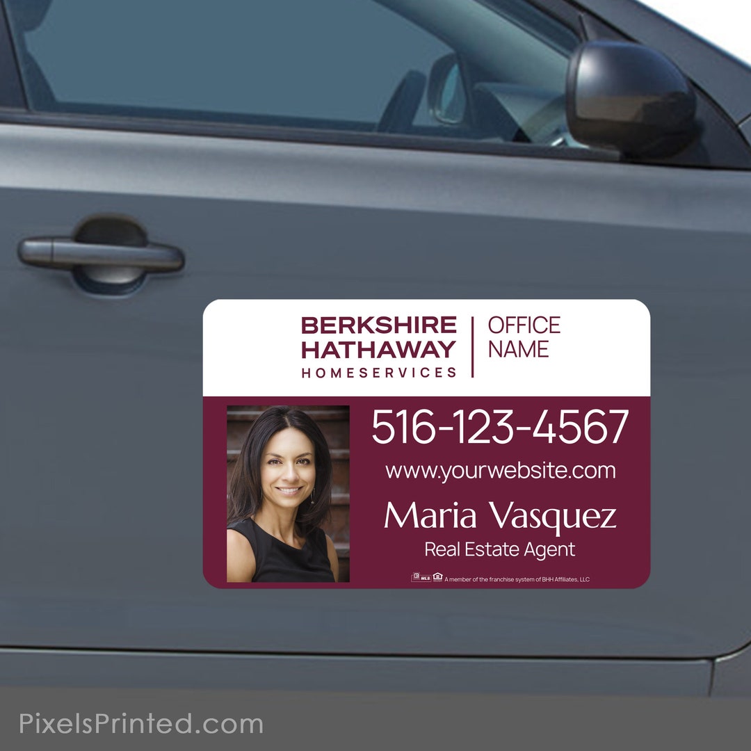 Printed Berkshire Hathaway Real Estate Car Magnets, Realtor Car Magnets ...