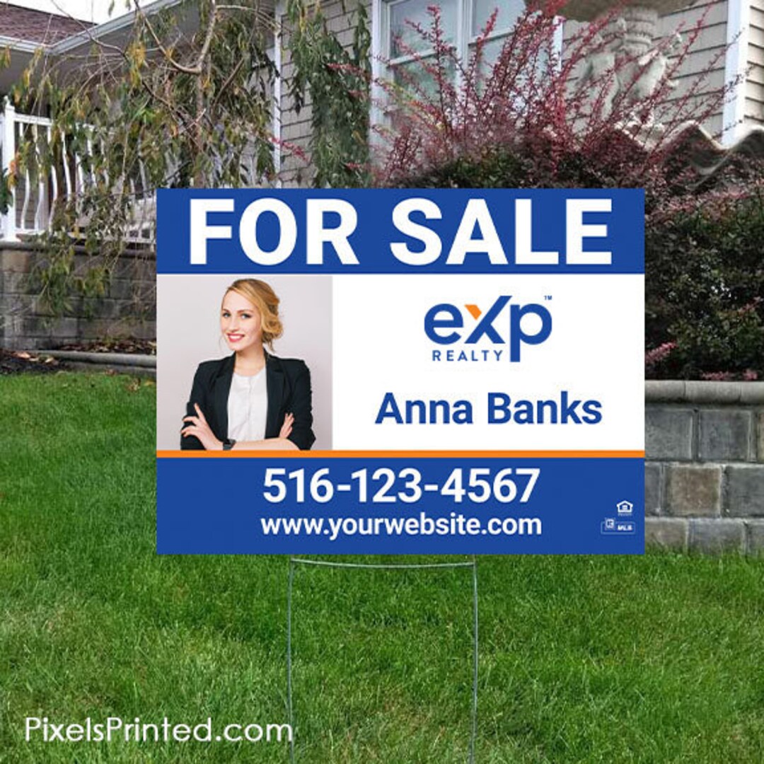 Printed EXP Realty Yard Sign, EXP for Sale Yard Sign, Open House Yard ...
