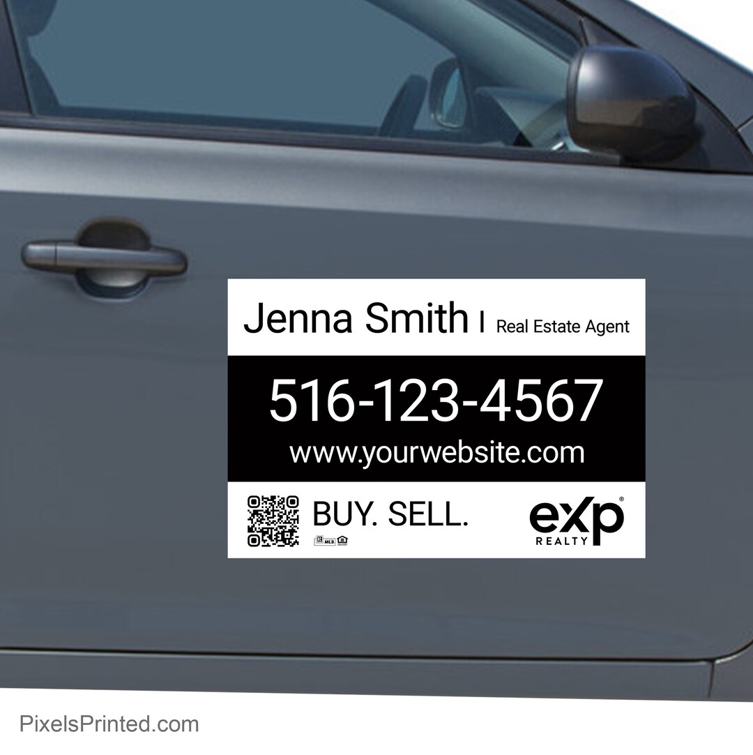 Printed EXP Realty Car Decals, Real Estate Car Decals, Realtor Car ...