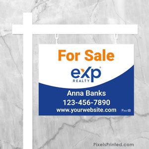 Printed EXP Realty Sign Panel, Realtor Sign Panel, Real Estate Sign ...