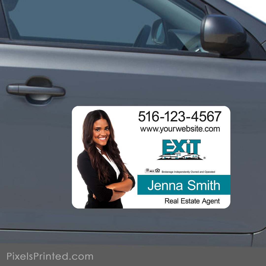 Printed EXIT Realty Real Estate Car Magnets, Realtor Car Magnets ...