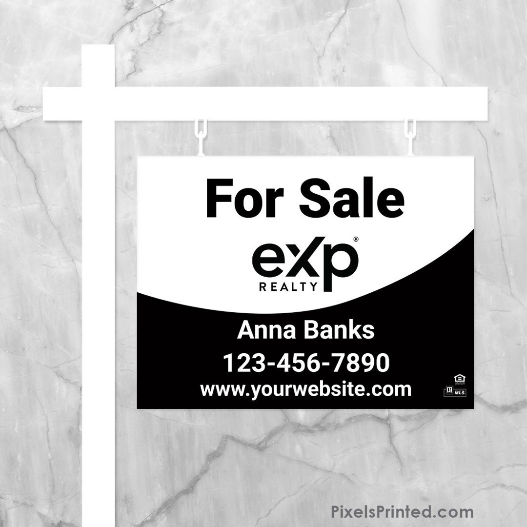 Printed EXP Realty Sign Panel, Realtor Sign Panel, Real Estate Sign ...