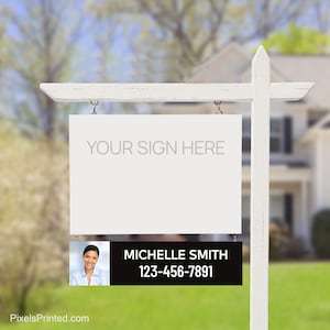 Printed Independent Real Estate Name and Number Sign Riders, Realtor ...