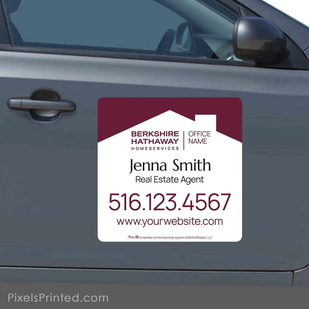 Printed Berkshire Hathaway Real Estate Car Magnets, Realtor Car Magnets ...