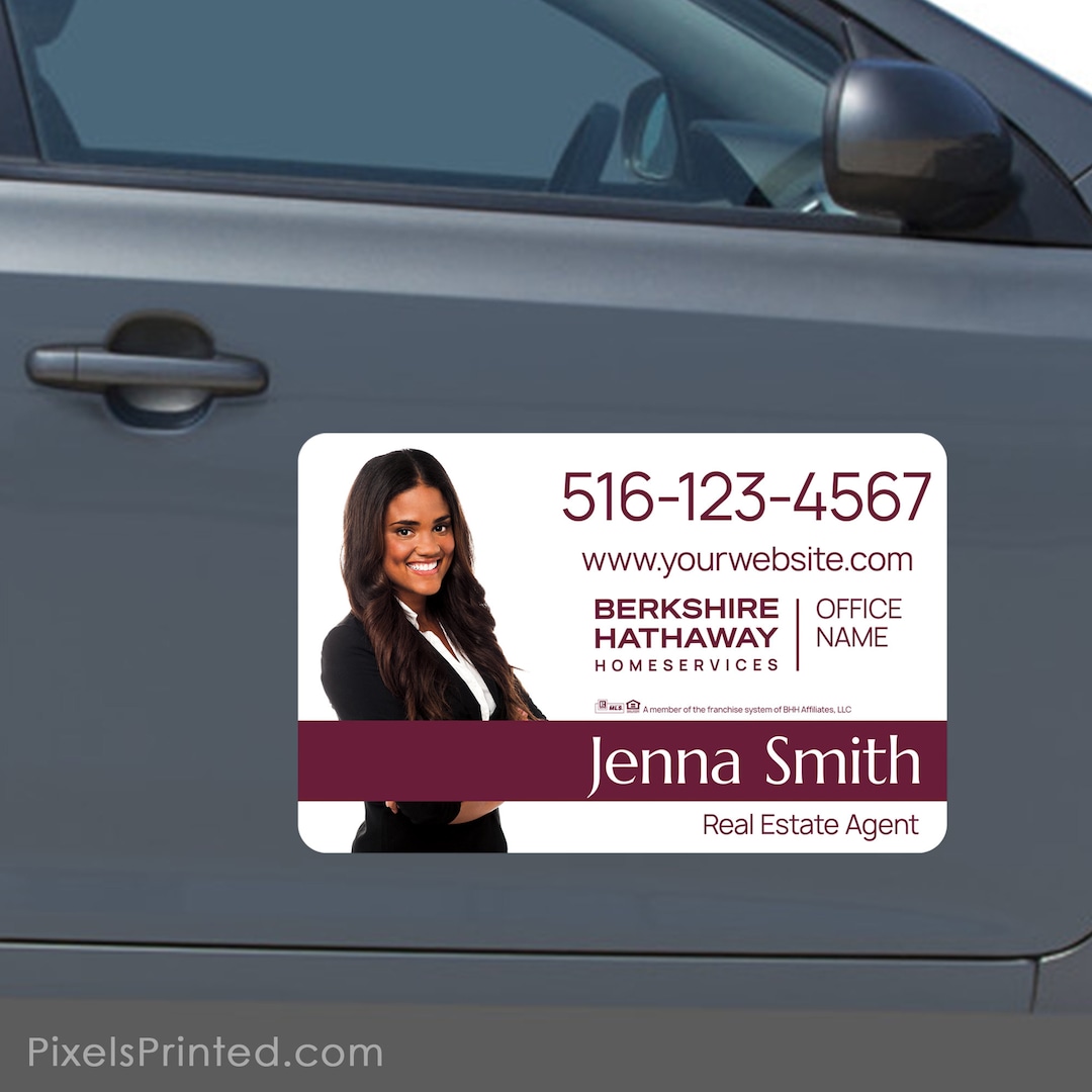 Printed Berkshire Hathaway Real Estate Car Magnets, Realtor Car Magnets ...