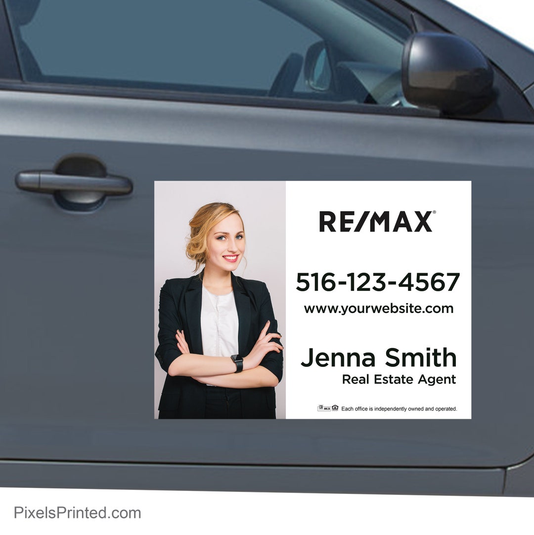Printed REMAX Real Estate Car Decals, Realtor Car Decals - 18x24 - Etsy