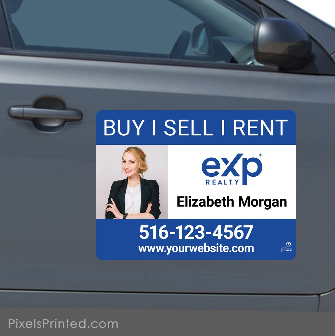 Printed EXP Realty Car Magnets, Real Estate Car Magnets, Realtor Car ...