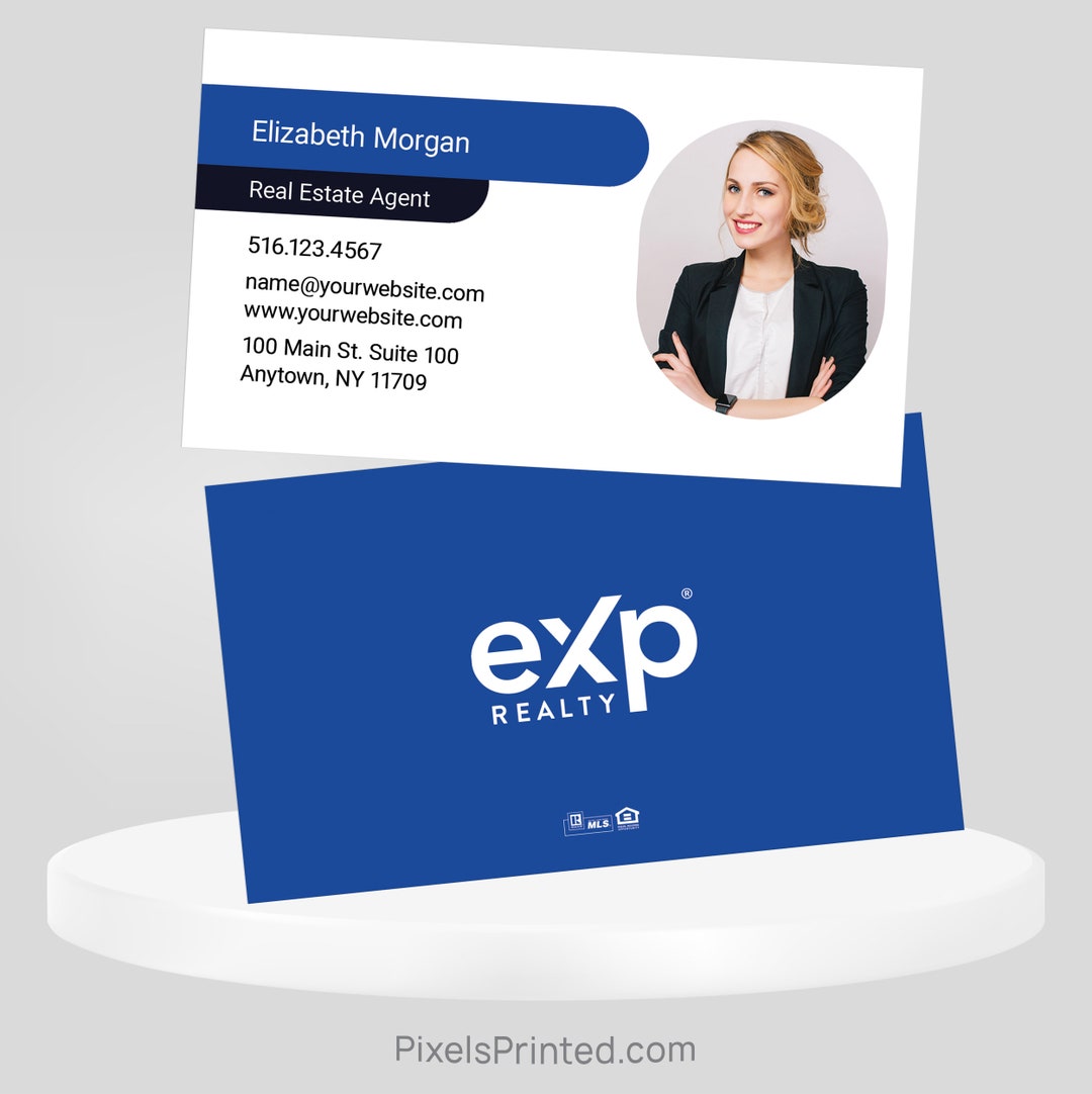 Printed EXP Realty Business Cards, EXP Realtor Business Cards, Real ...