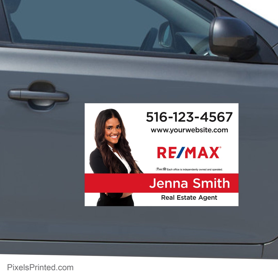 Printed REMAX Real Estate Car Decals, Realtor Car Decals 12x18 Bubble ...