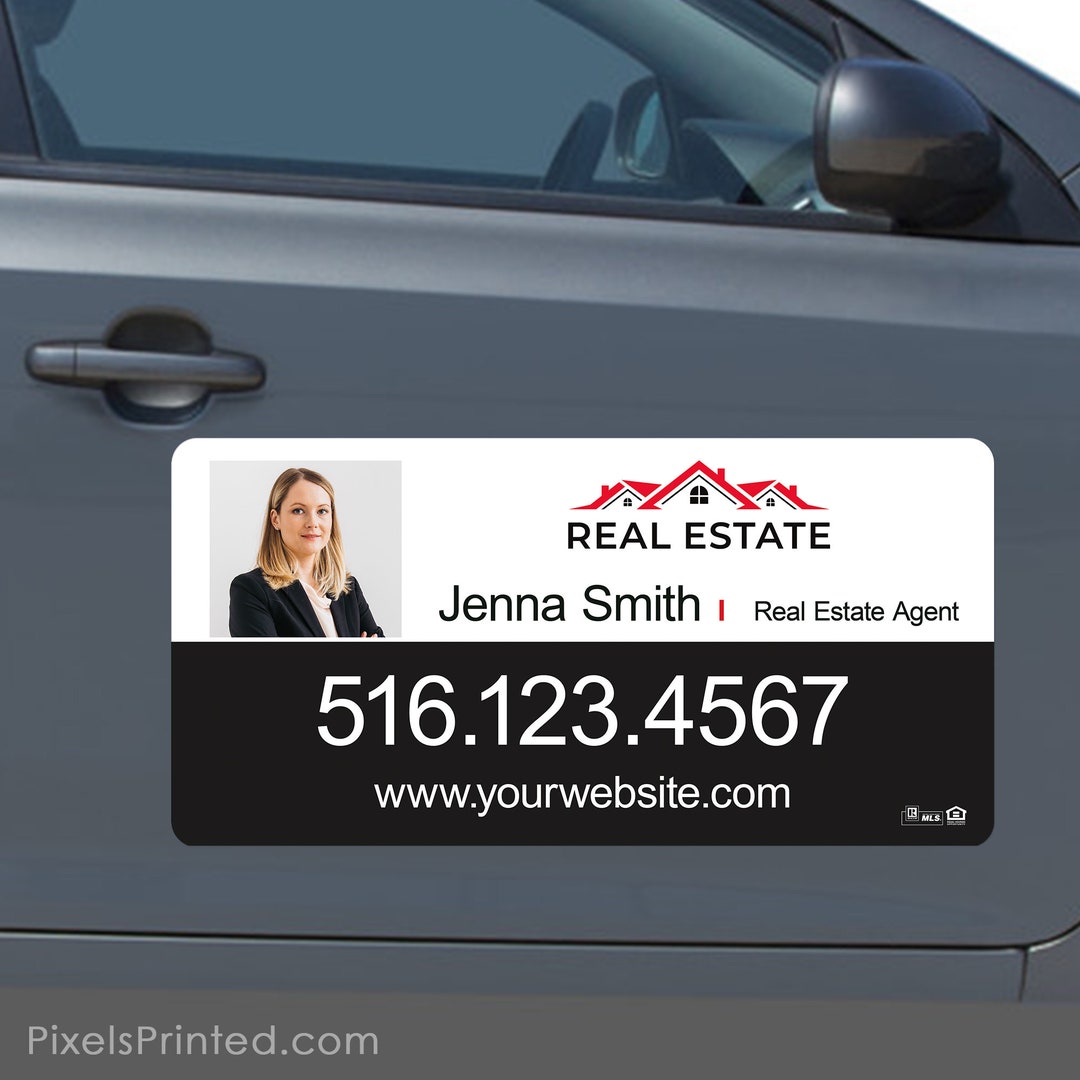 Real Estate Car Magnets: 12x24, Custom Printed Realtor Marketing - Etsy