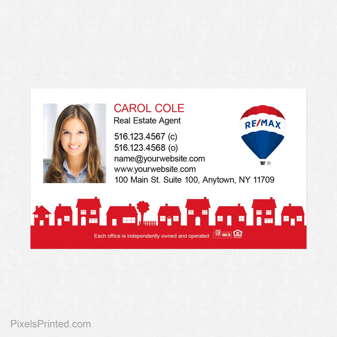 Printed REMAX Business Card Magnets, Real Estate Card Magnets, Realtor ...