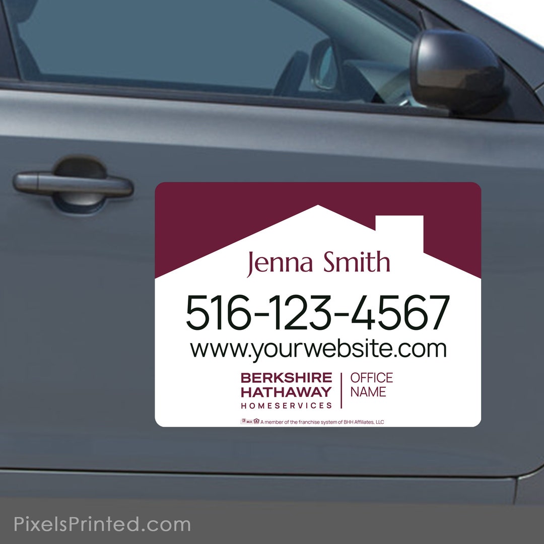 Printed Berkshire Hathaway Real Estate Car Magnets, Realtor Car Magnets ...