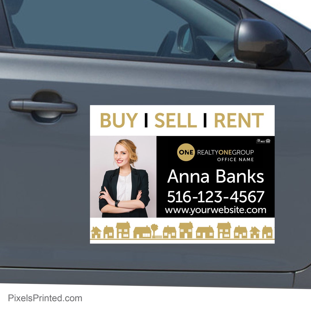 Printed Realty ONE Group Real Estate Car Decals, Realtor Car Decals ...