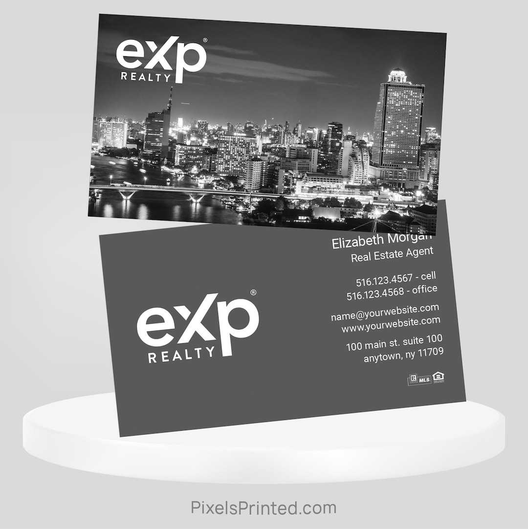 Printed EXP Realty Business Cards, EXP Realtor Business Cards, Real ...