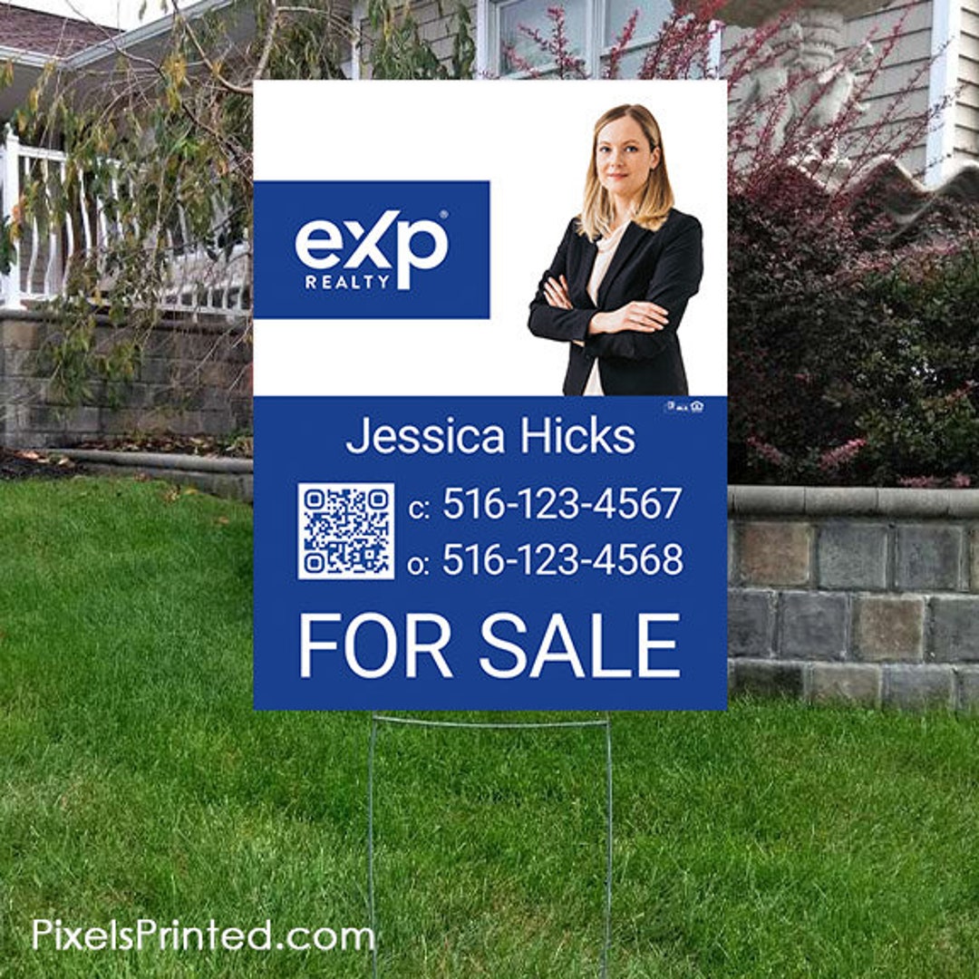 Printed EXP Realty Yard Sign, EXP for Sale Yard Sign, Open House Yard ...