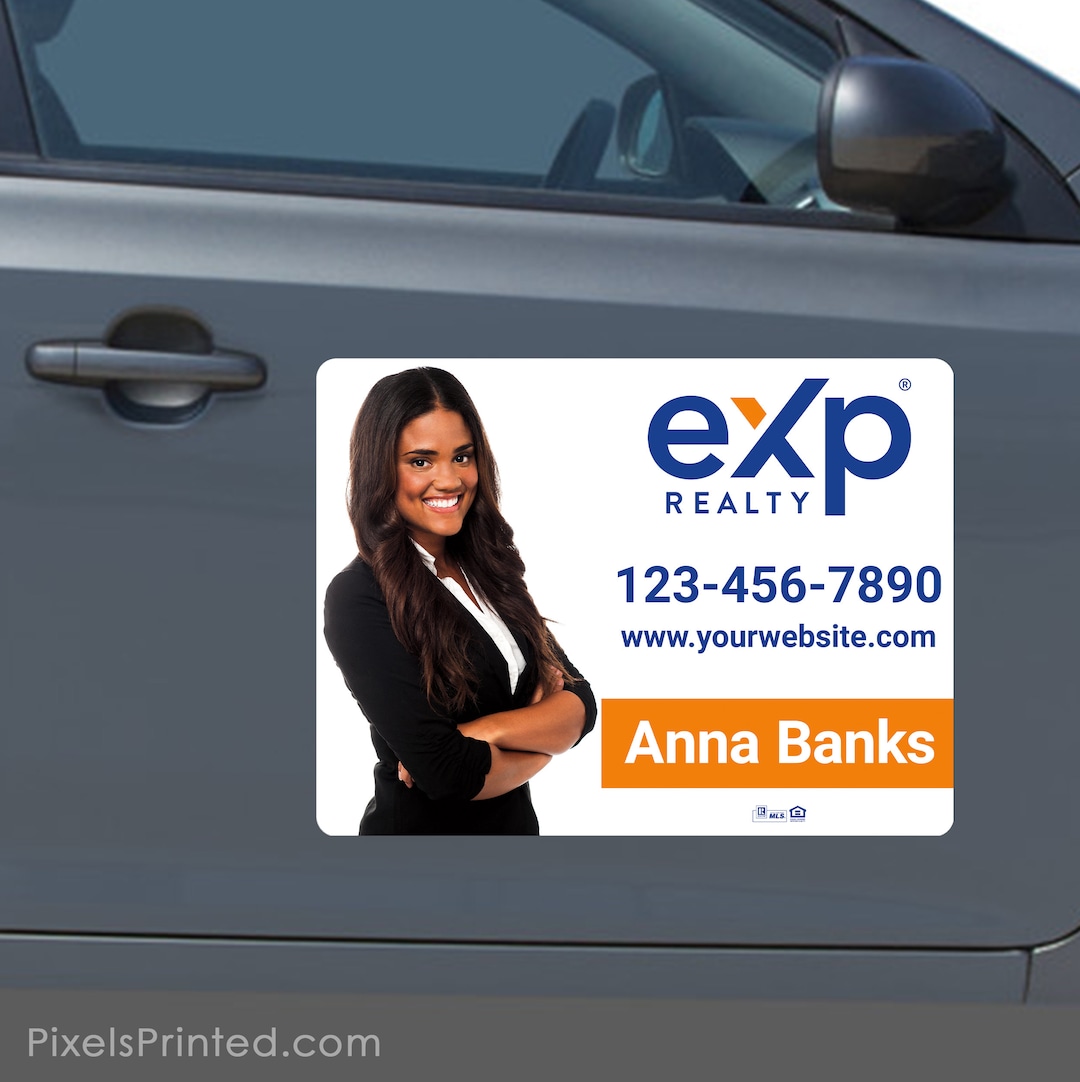 Printed EXP Realty Real Estate Car Magnets, Realtor Car Magnets 18x24 ...