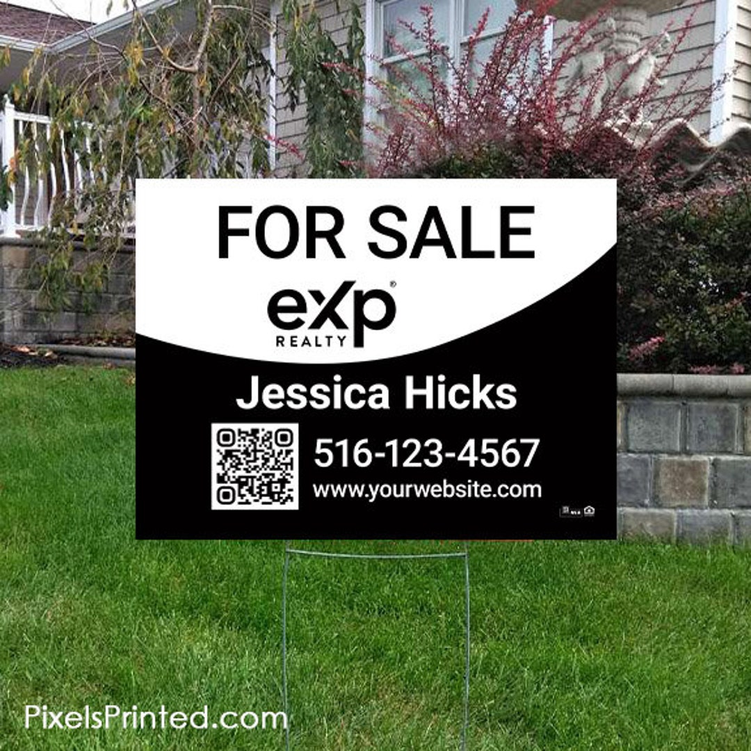 EXP Realty Yard Sign, EXP for Sale Yard Sign, Open House Yard Sign - 18 ...