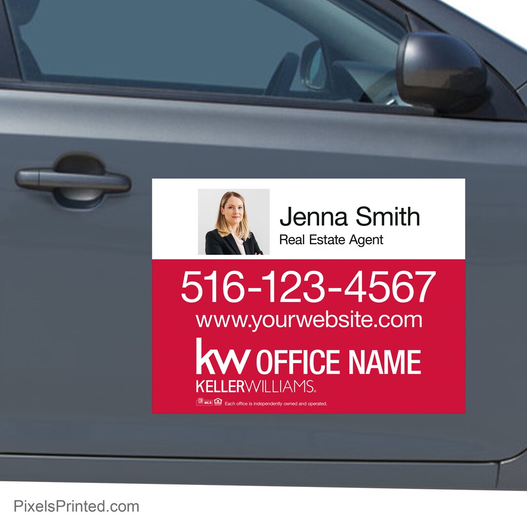 Printed Keller Williams Real Estate Car Decals: Realtor Marketing ...